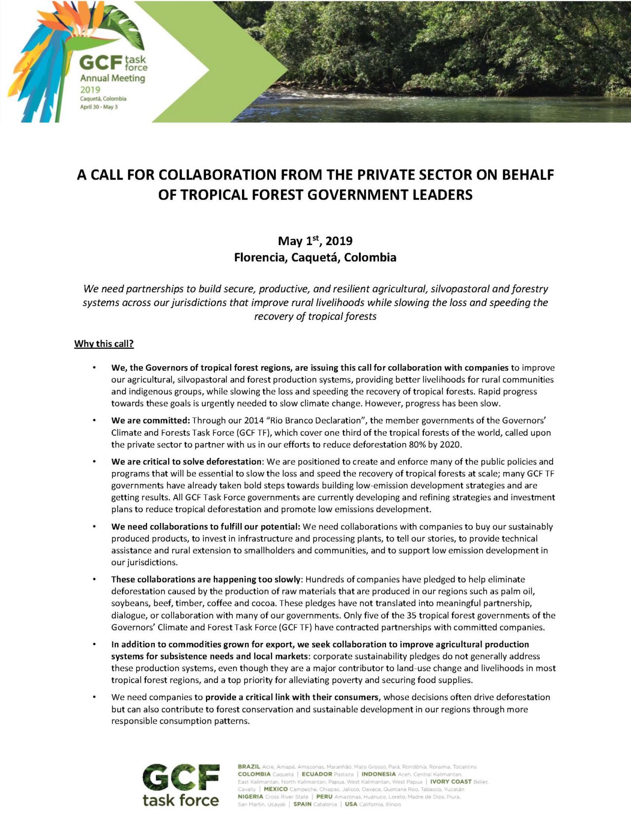 Annual Meetings & Technical Exchanges | GCF Task Force