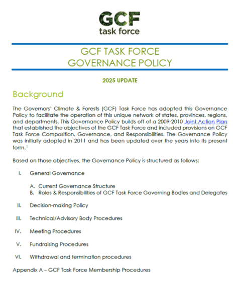 GCF Task Force Governance Policy | GCF Task Force